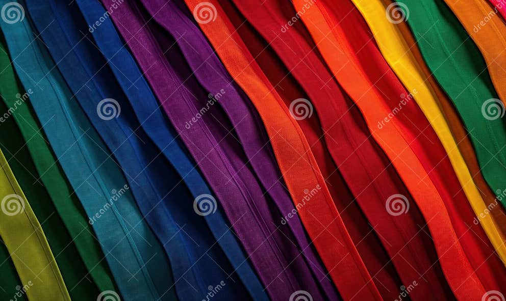 Close Up Image of a Colorful Woven Fabric Stock Illustration ...
