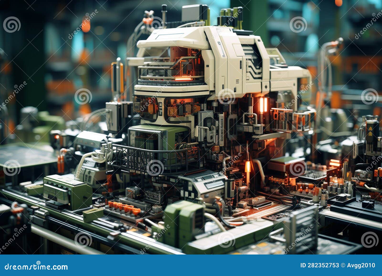 Lithography Chip Production Manufacturing Microchip Robot Arm Precision