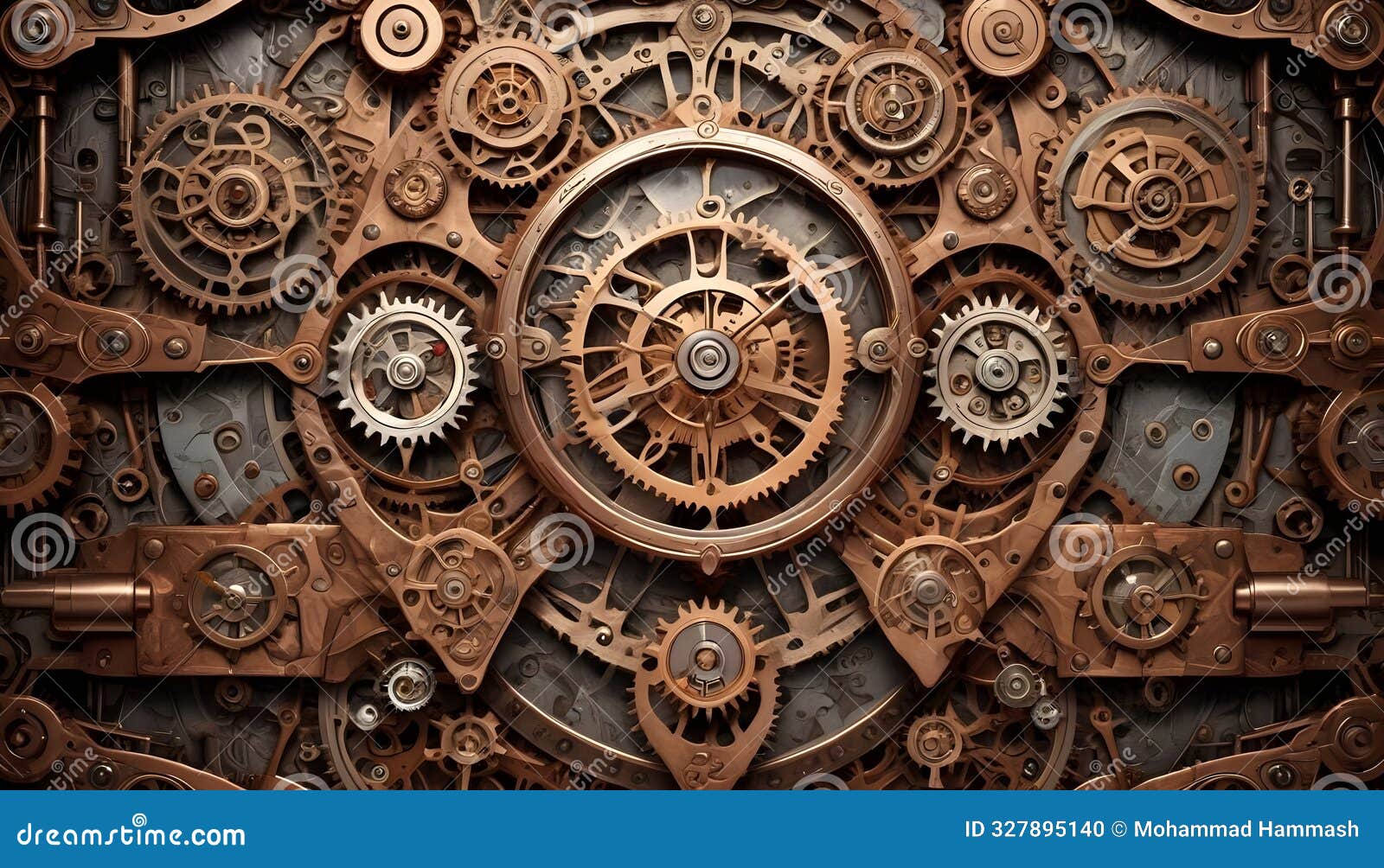 A Close-up Image of a Complex System of Interconnected Gears and Cogs ...