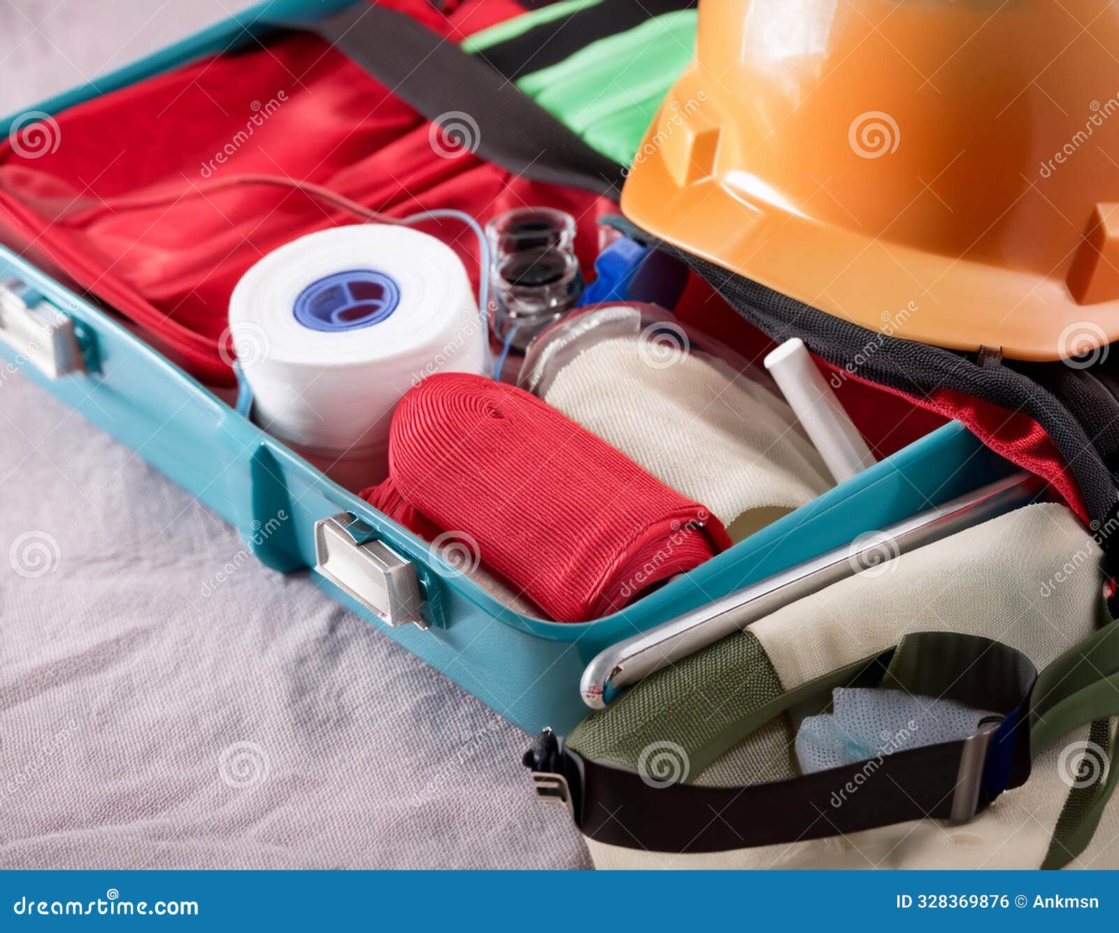 Emergency Response Materials Used during a Crisis, Representing Urgent ...