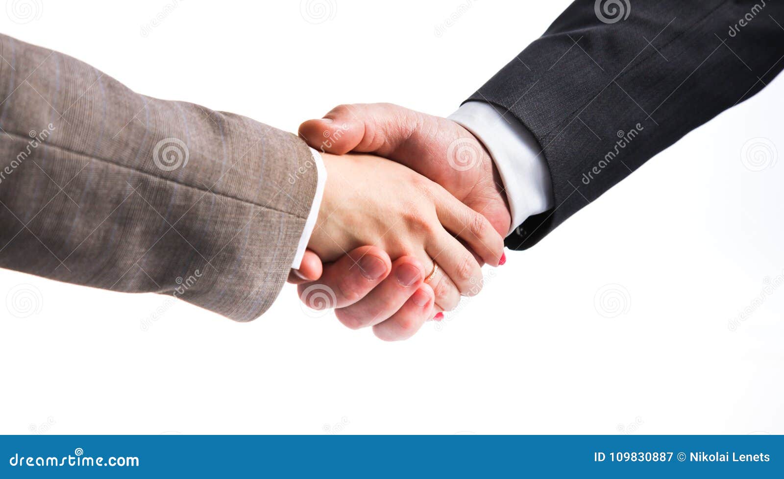 Close-up Image of a Firm Handshake Standing for a Trusted Partnership ...