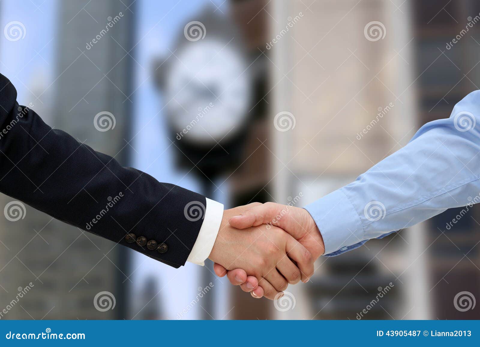 Close-up Image of a Firm Handshake between Two Colleagues in of Stock ...