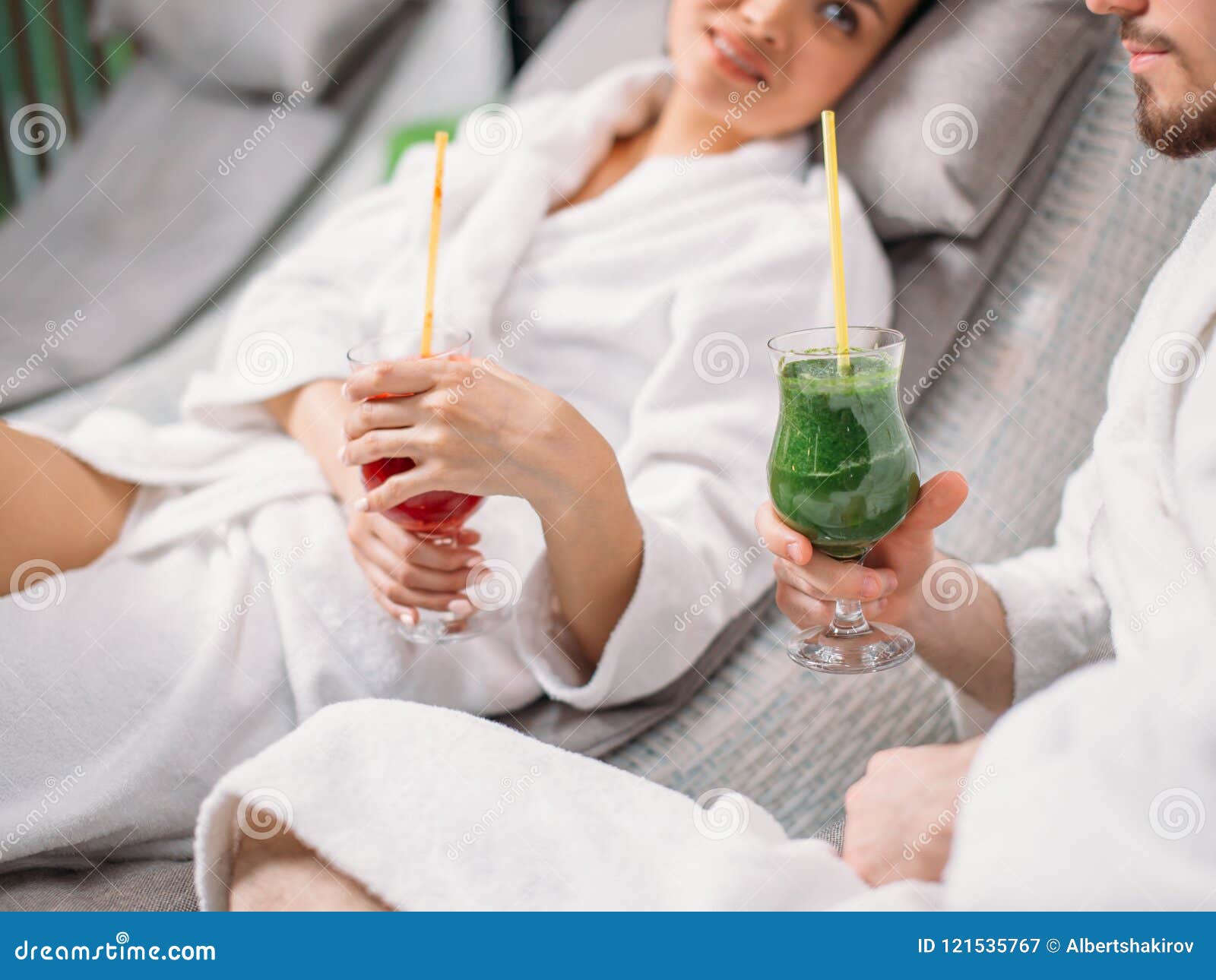 Close Up Image Fresh Refreshments for Resting People Stock Image ...