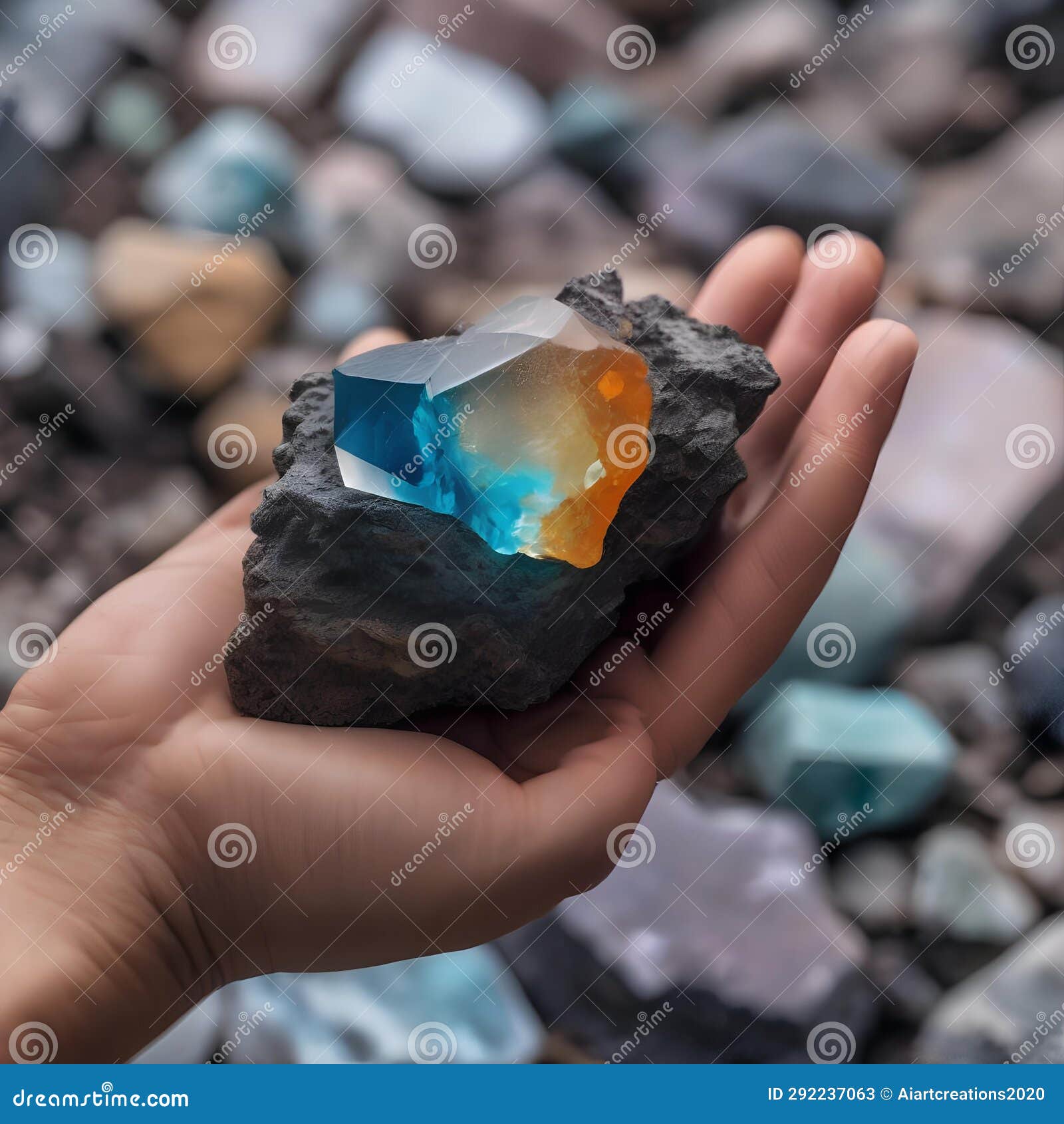 A Close-up Image of a Geologist S Hand Holding a Mineral Specimen with ... A Close-up Image of a Geologist S Hand Holding a Mineral Specimen with ...