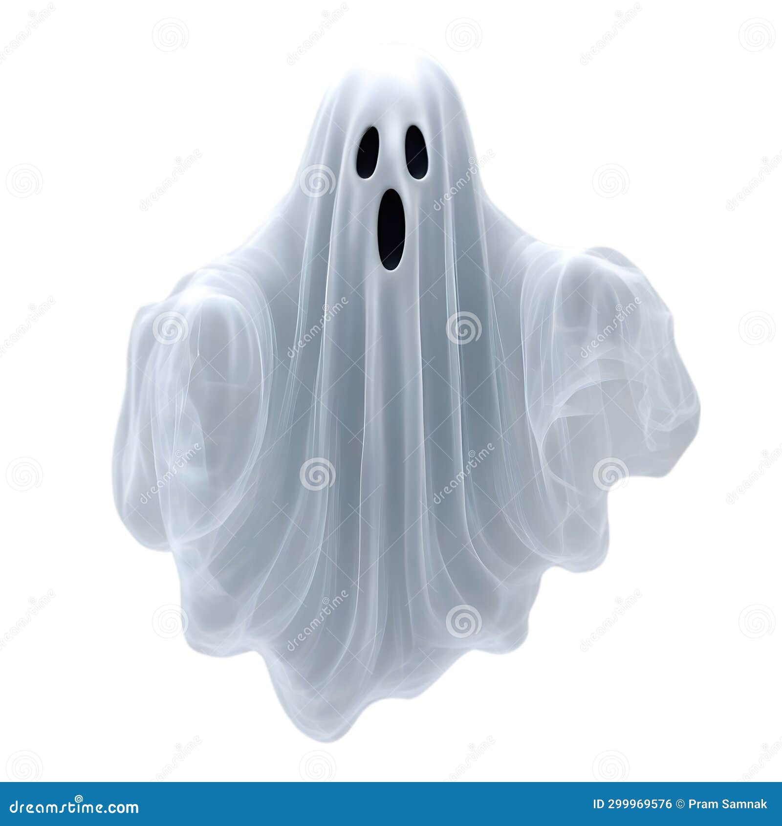 A Close-up Image of a Ghost. Ai-Generated. Stock Photo - Illustration ...