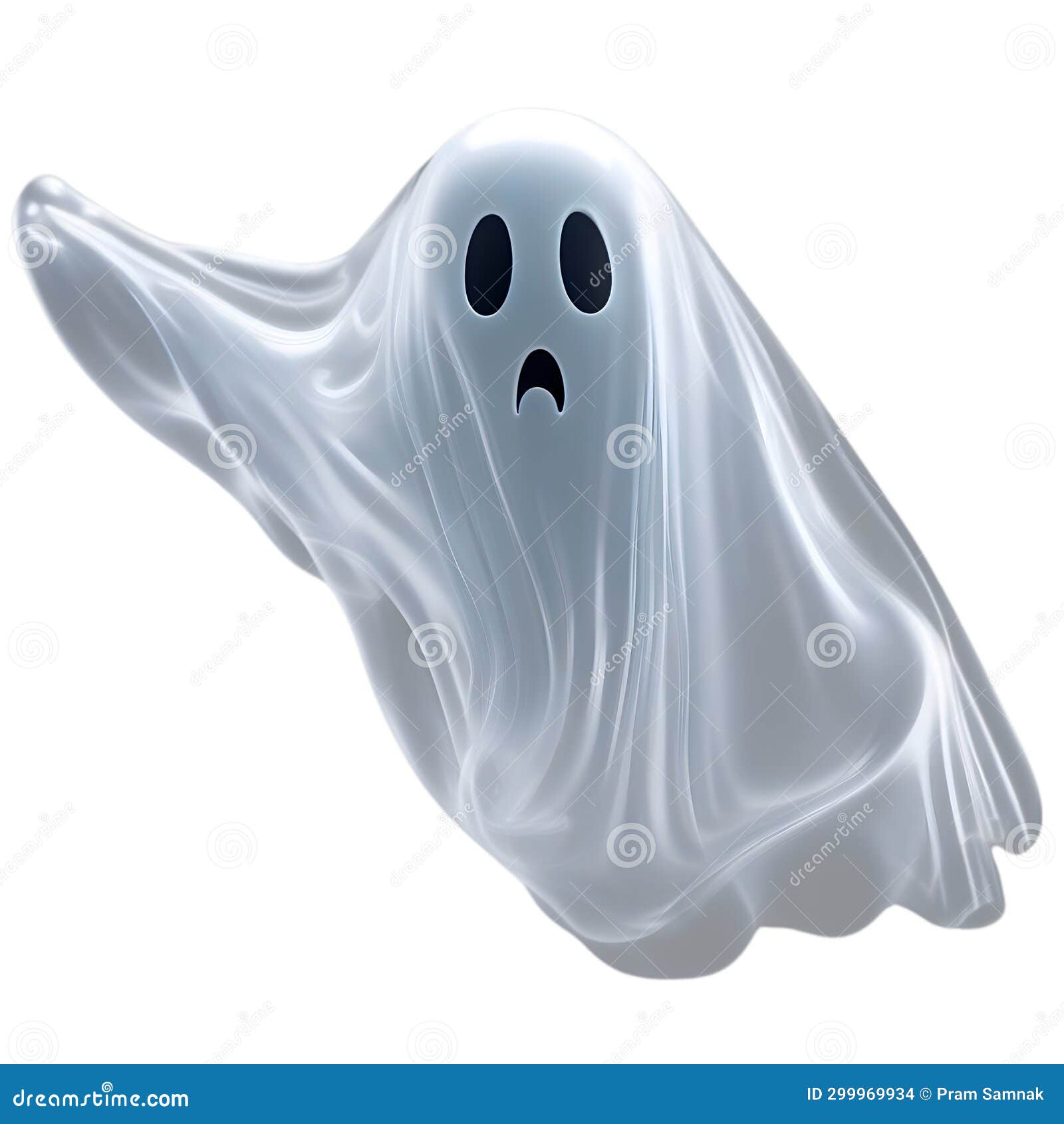 A Close-up Image of a Ghost. Ai-Generated. Stock Photo - Illustration ...