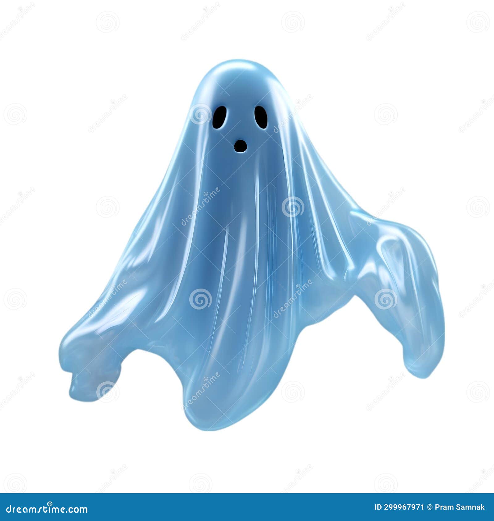 A Close-up Image of a Ghost. Ai-Generated. Stock Image - Illustration ...