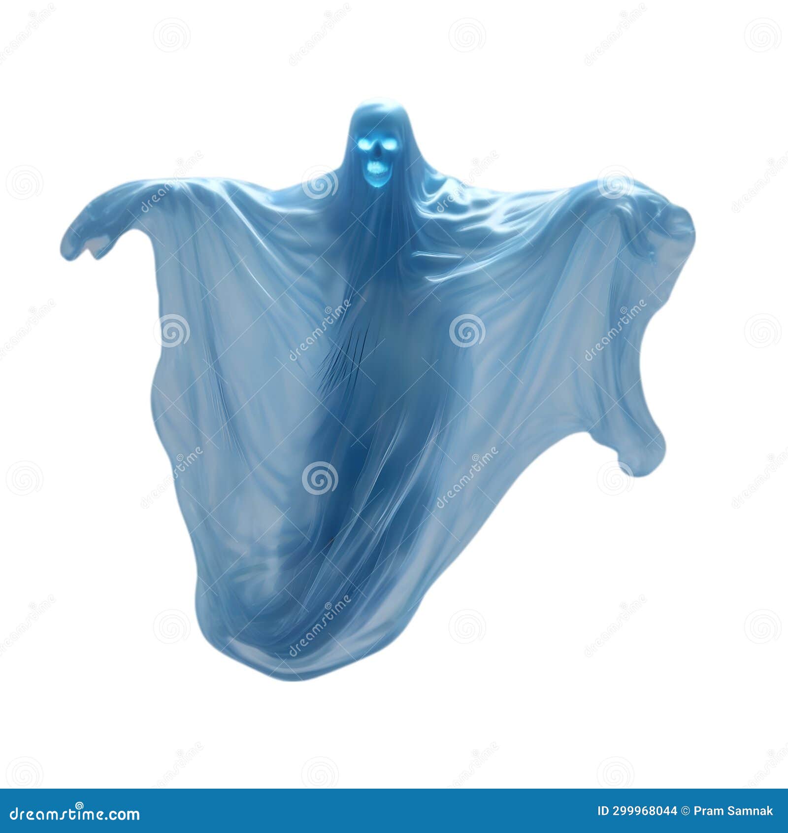 A Close-up Image of a Ghost. Ai-Generated. Stock Photo - Illustration ...