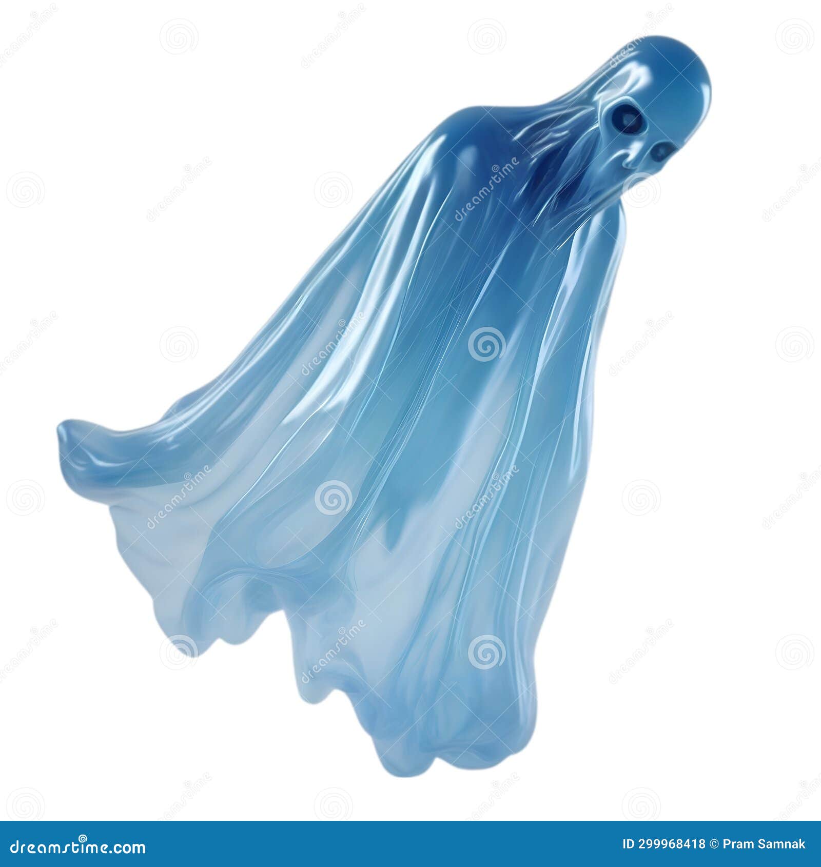 A Close-up Image of a Ghost. Ai-Generated. Stock Photo - Illustration ...