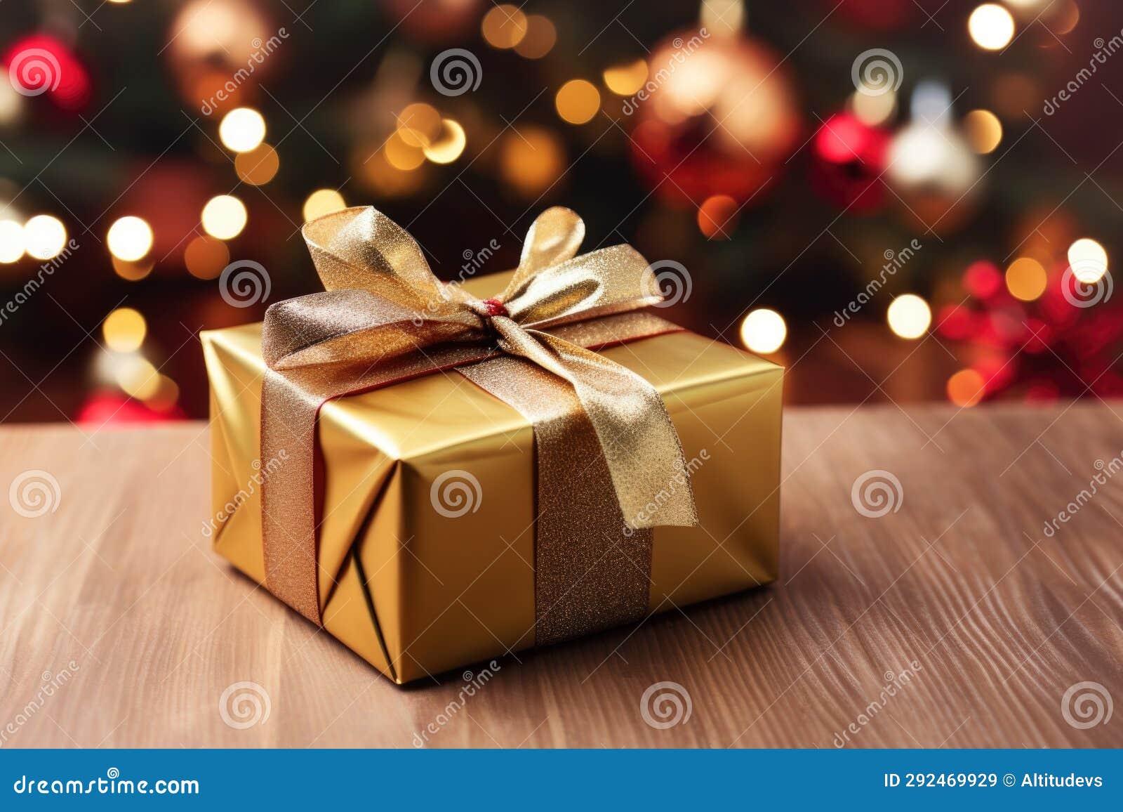 Close-up Image of Gift Being Unwrapped Stock Illustration ...