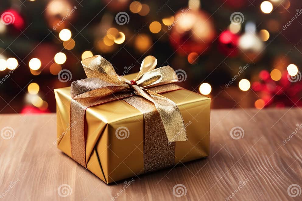 Close-up Image of Gift Being Unwrapped Stock Image - Image of ...