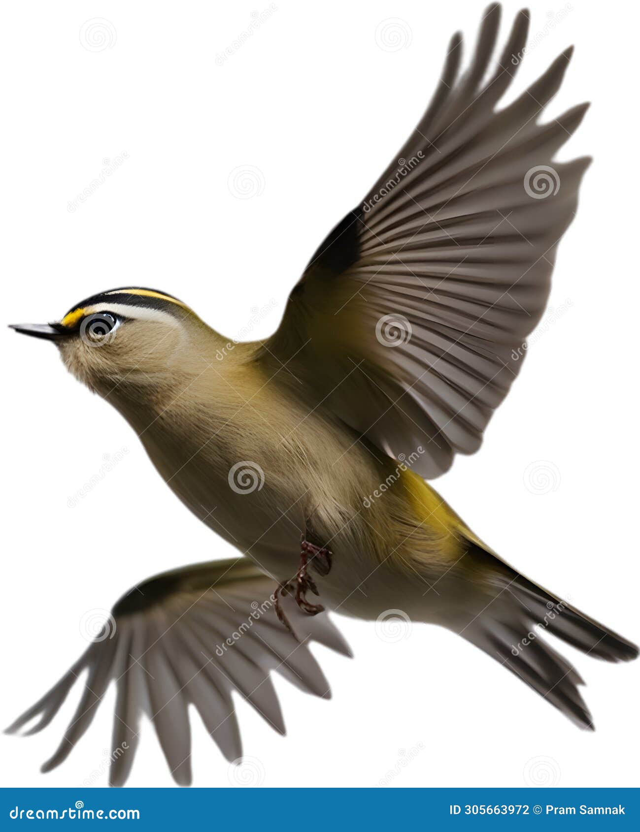 Flying Goldcrest Male Animation Sprite Sheet Vector Illustration ...