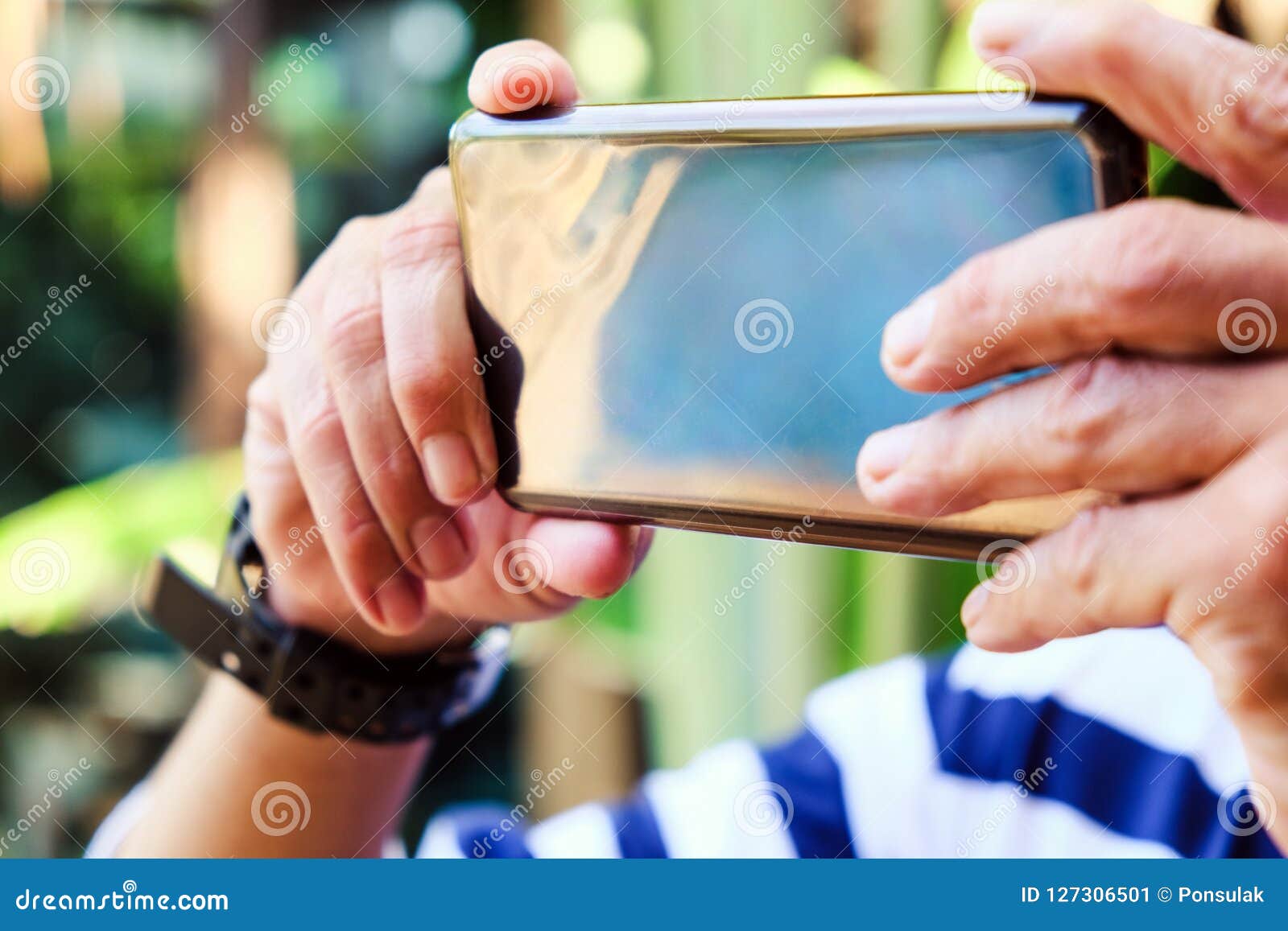 Hand Using Phone Taking Picture Stock Image - Image of taking, camera ...