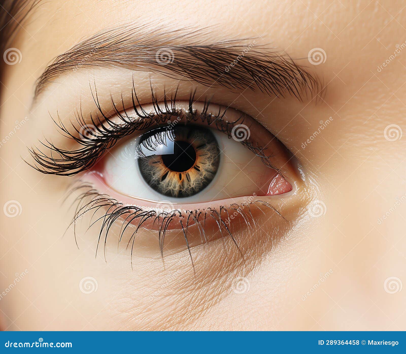 Close up image of human ey stock illustration. Illustration of ...