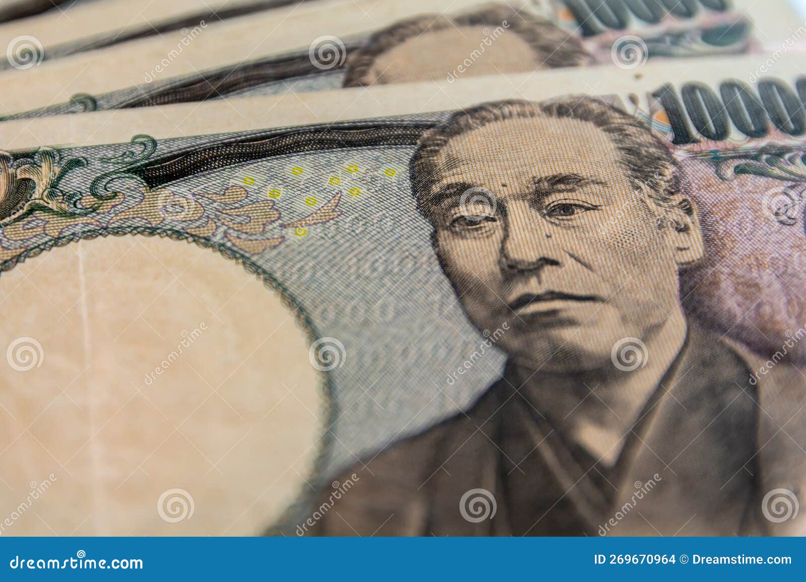 Close Up Image of Japanese Yen Banknote Stock Photo - Image of asia ...
