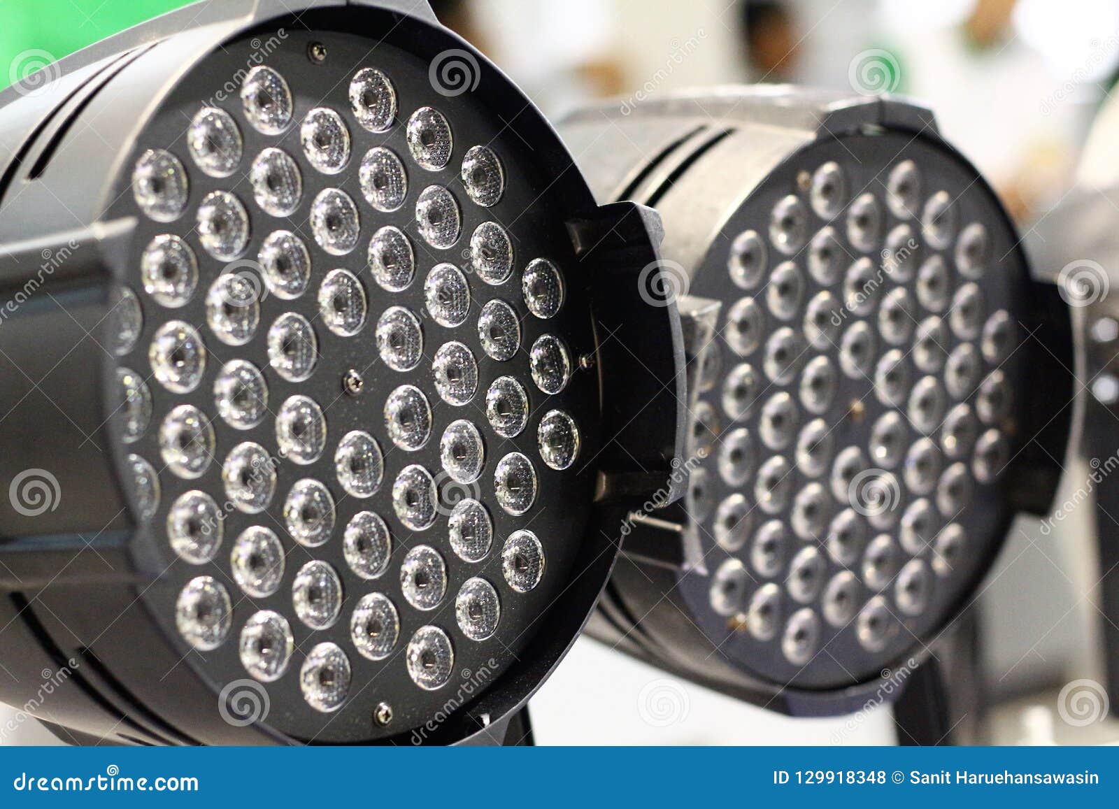 Close-up Image of LED Spot Light Stock Photo - Image of preparing ...