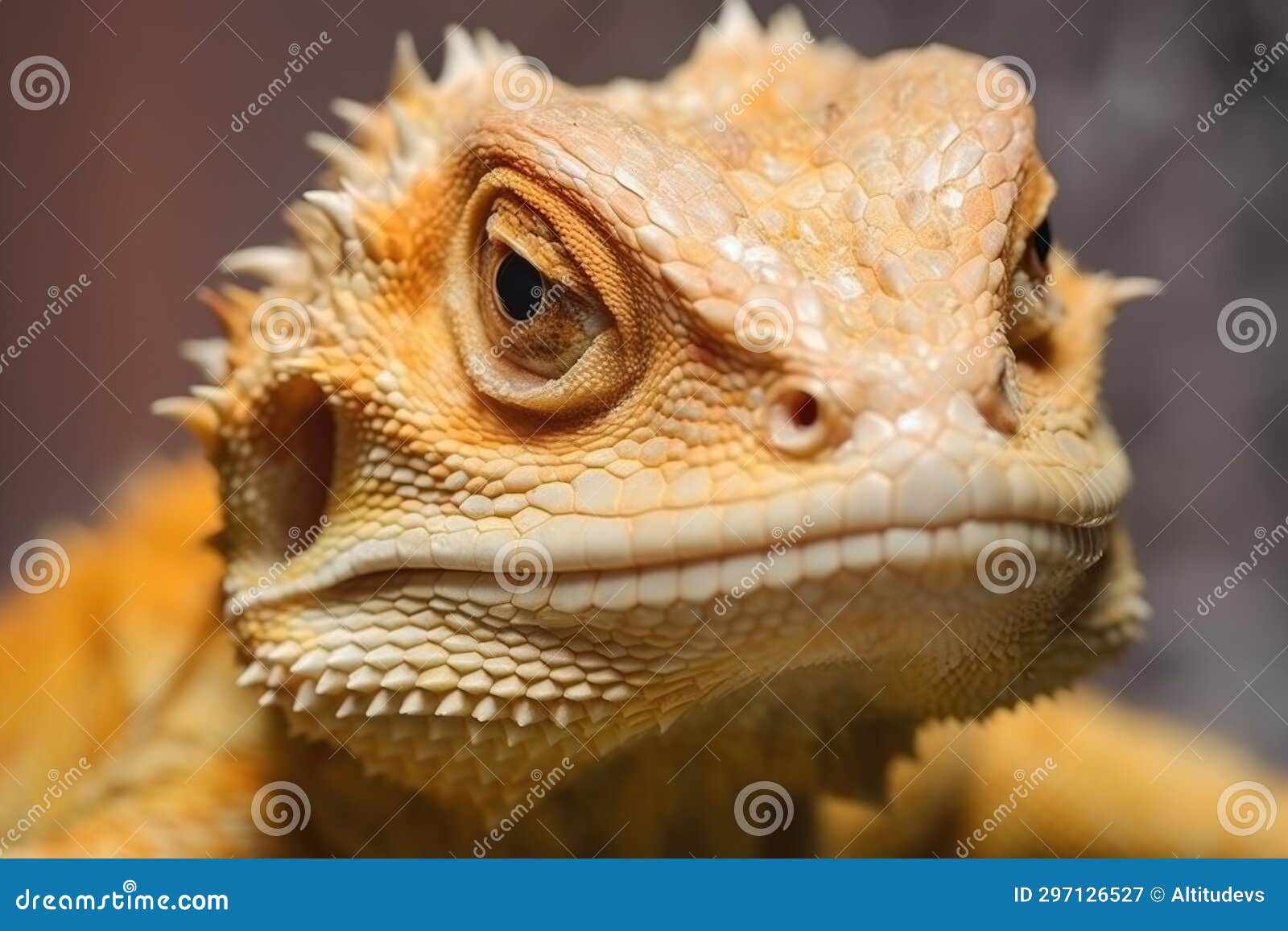 Close-up Image of a Lizards Damaged Scale Stock Image - Image of ...