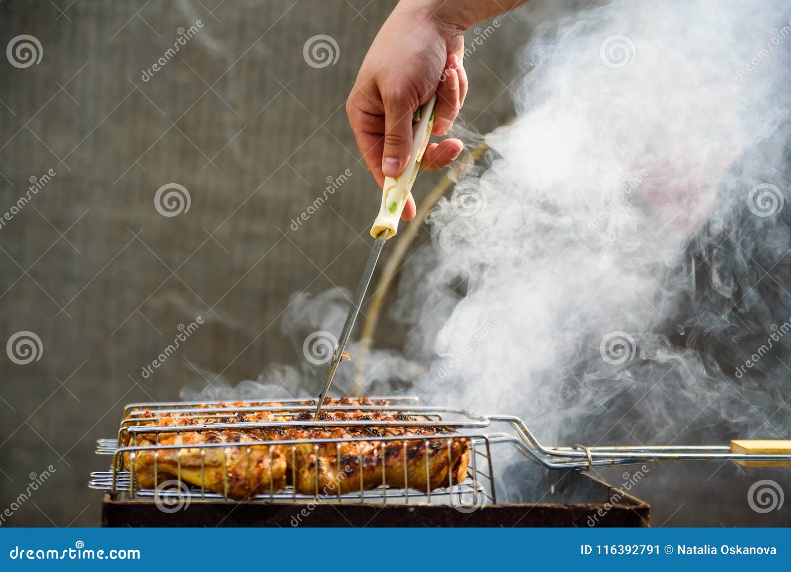 Close-up barbeque grill stock image. Image of close - 116392791
