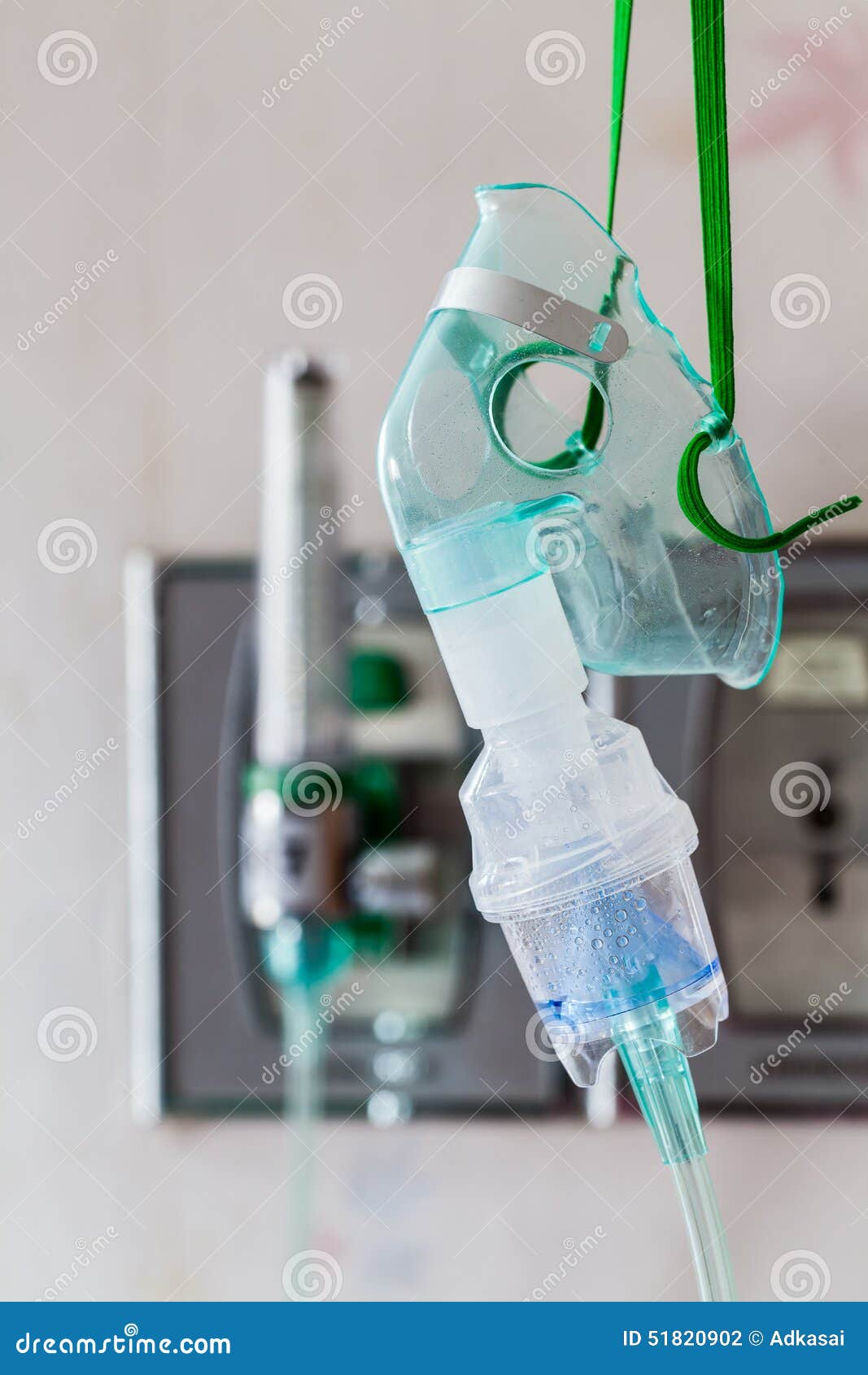 Medical Oxygen Lines And Vacuum Plug On White Wall Background In ...