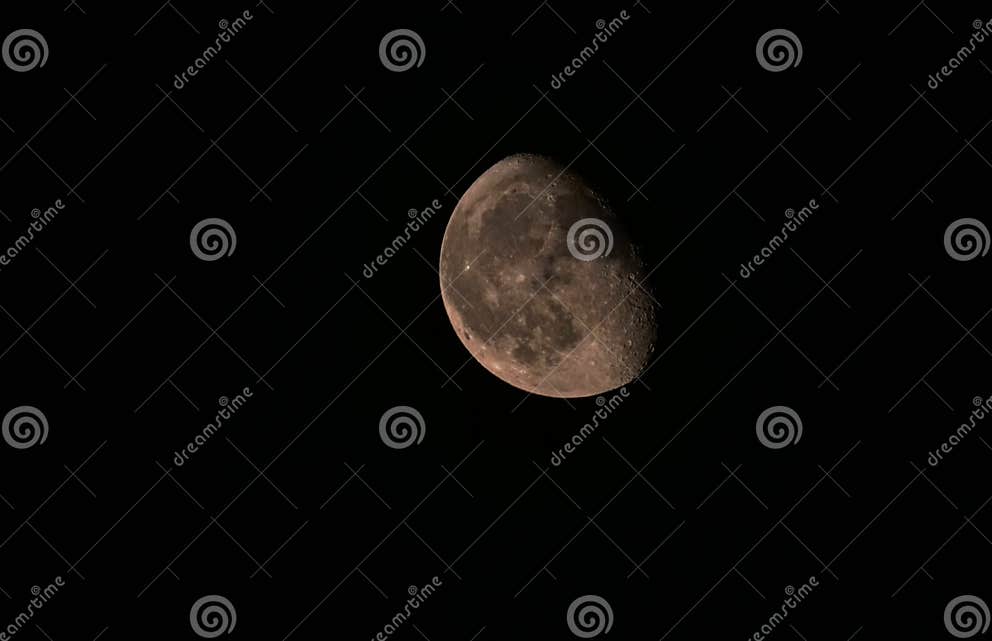 Half a month stock image. Image of nature, cosmos, eclipse - 250802281