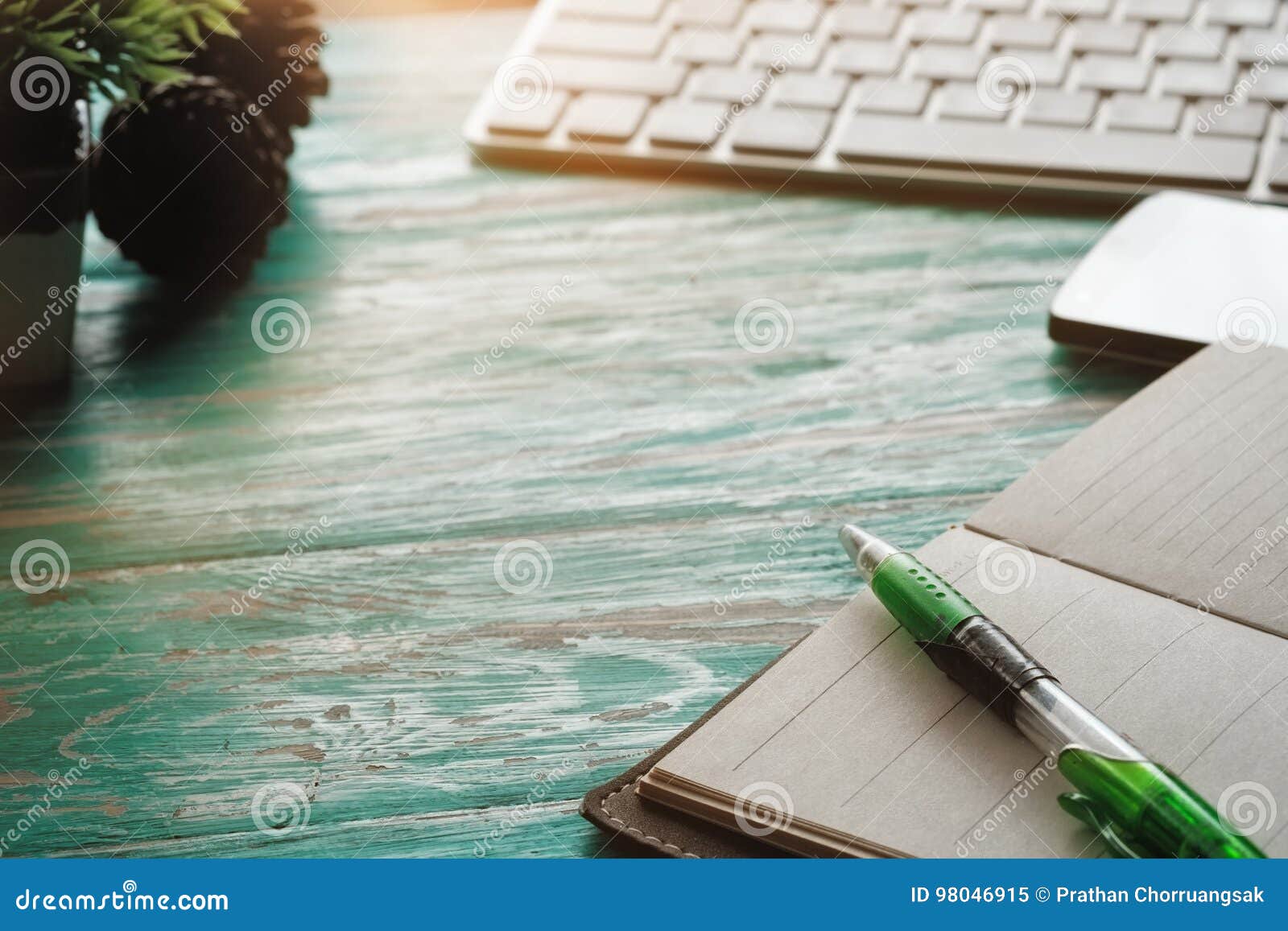 Close-up Image of an Office Desk. Stock Image - Image of analysis ...