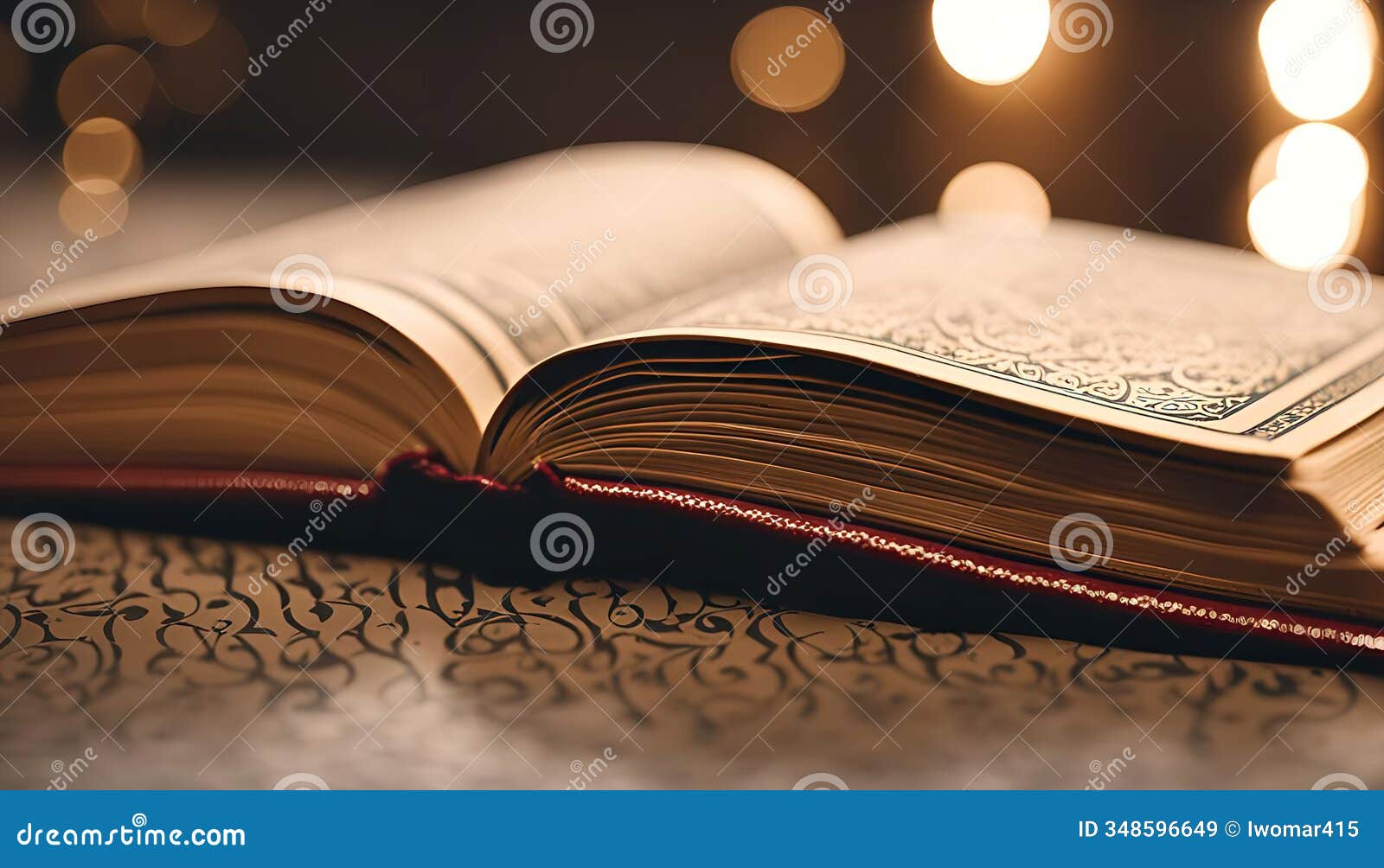 Open Quran Book With Arabic Calligraphy Royalty-Free Stock Photo ...