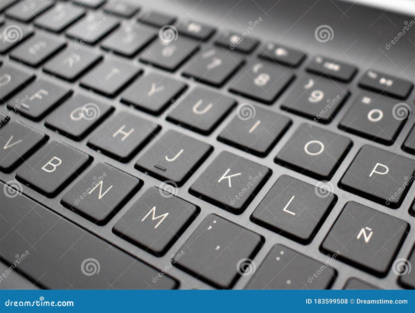 Close-up Image of a Part of a Computer Keyboard, Showing Some of the ...