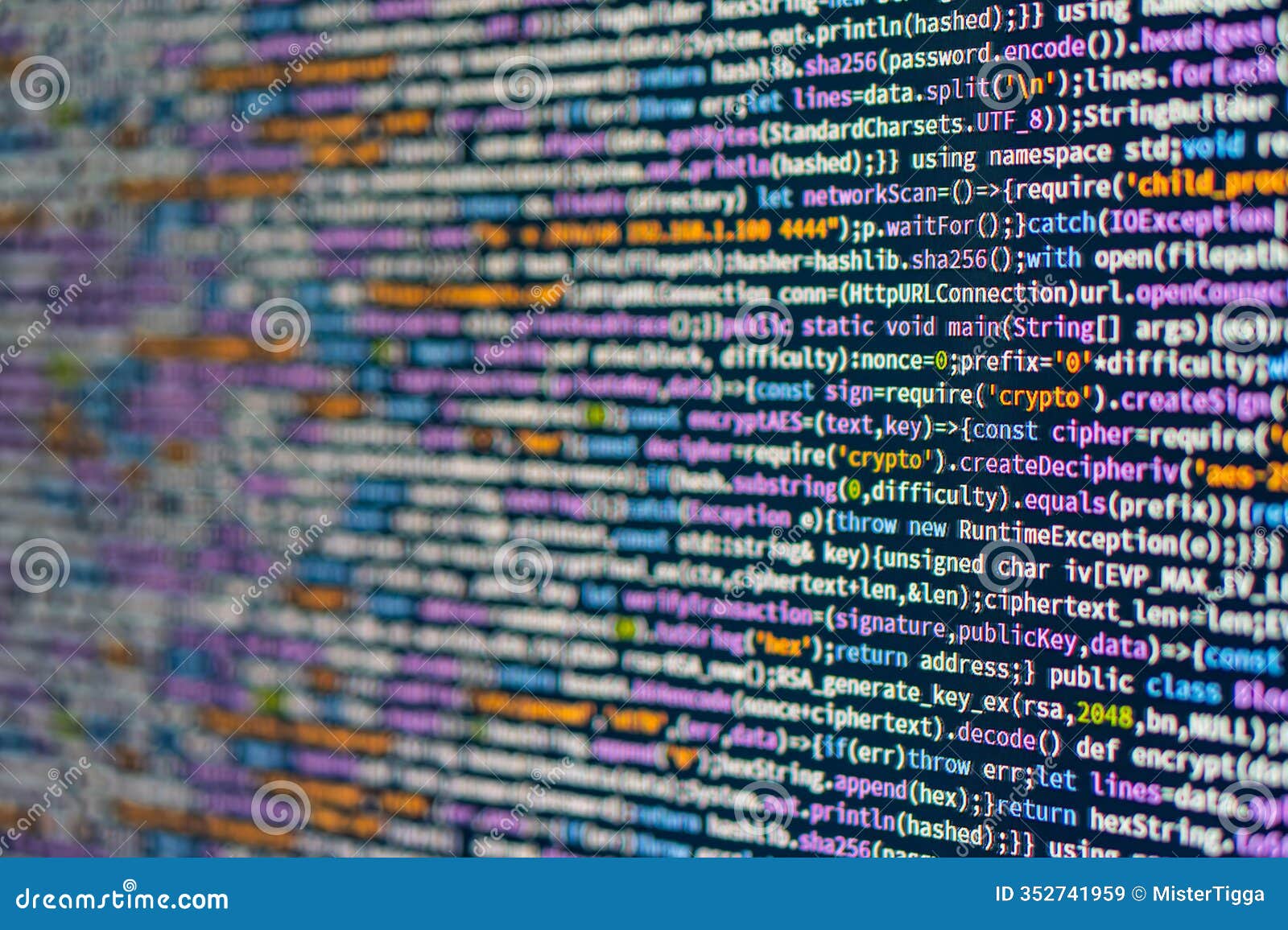 Close-up Image of a Python Code on a Computer Screen, Showcasing Its ...