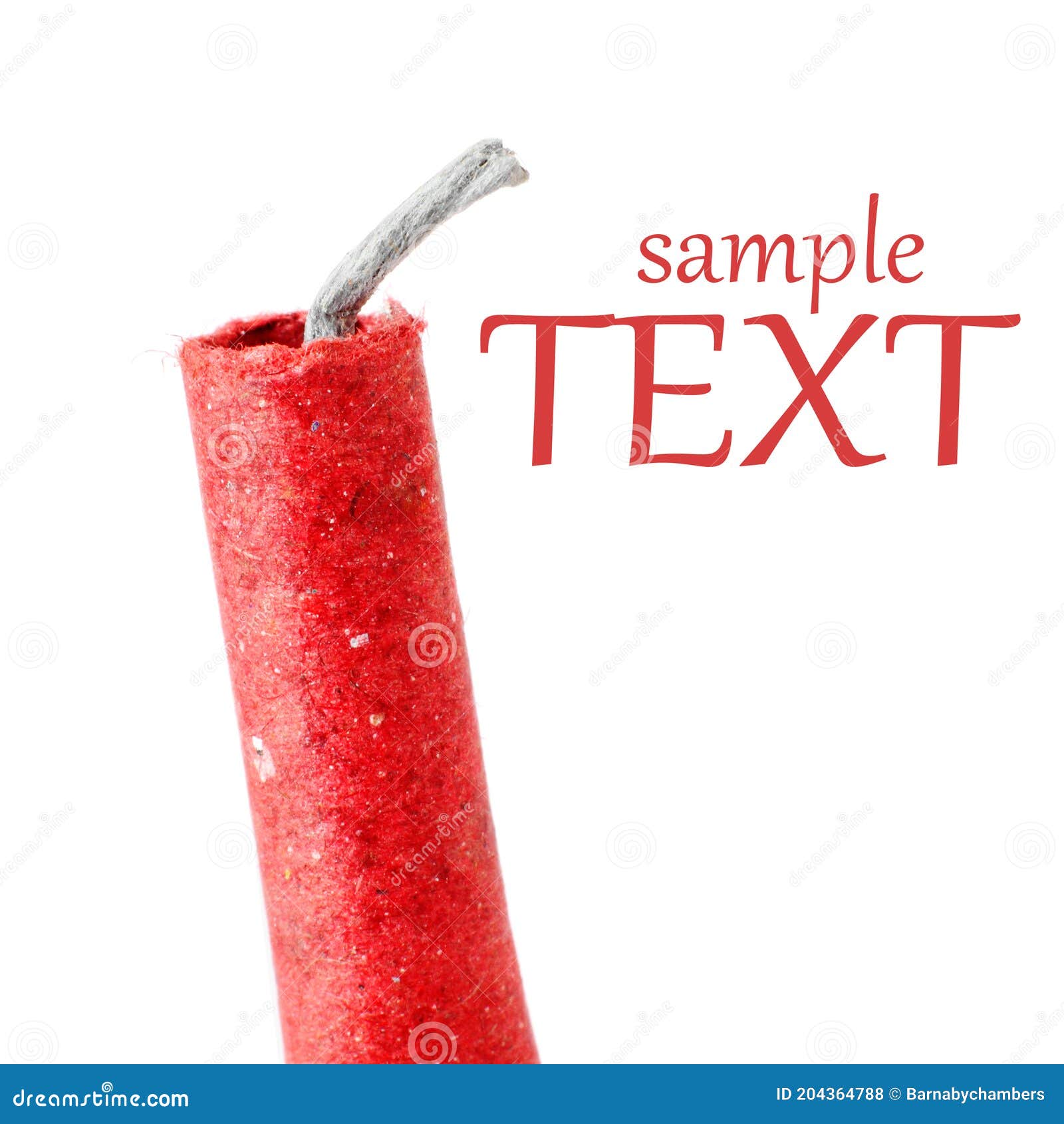 Red Firecracker Isolated on White Stock Photo - Image of event ...