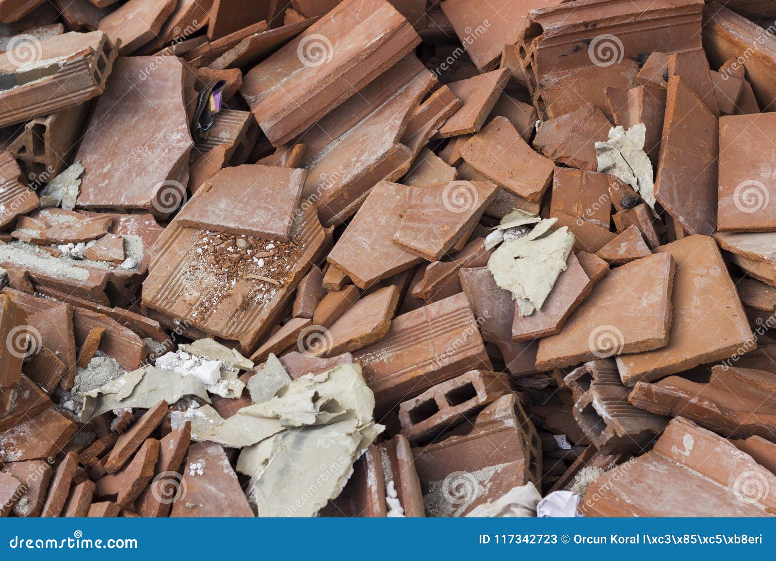 Close-up Image of Residual Brick Batch of Structure Stock Image - Image ...