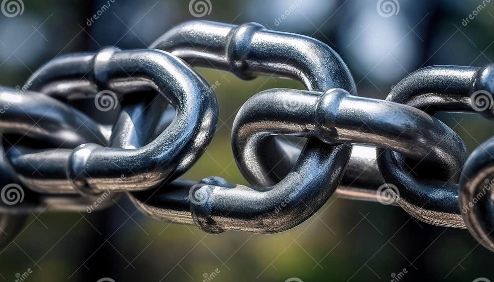 Strong Chain Link Design stock illustration. Illustration of duty ...