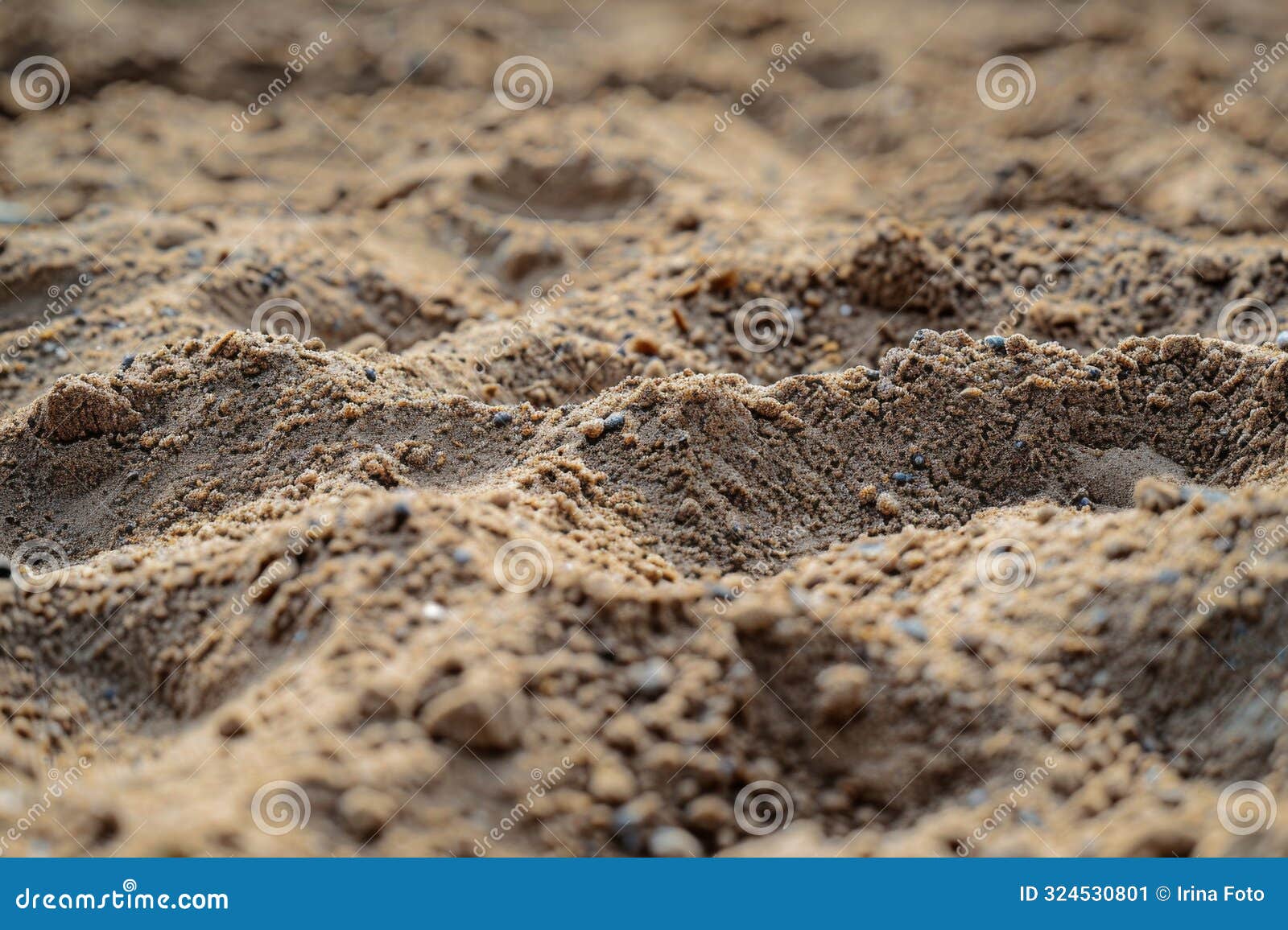 Close Up Image of Sand Texture Background in a Construction Site Stock ...