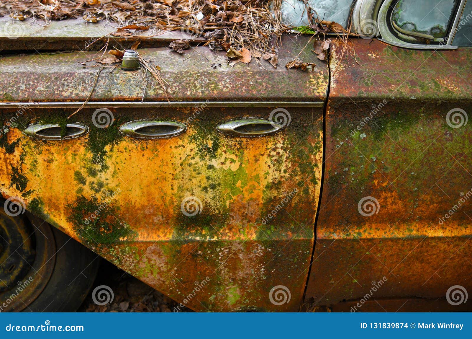 Old Scrap Car stock photo. Image of green, rustic, rusted - 131839874