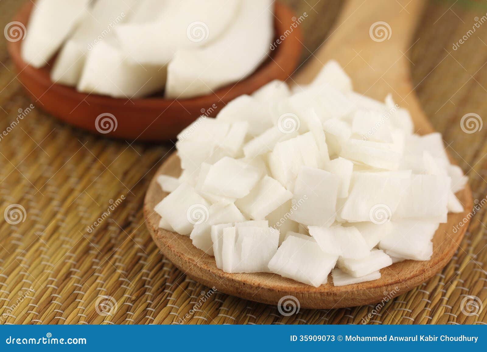 Close Up Image of Sliced Coconut Stock Image - Image of asia ...