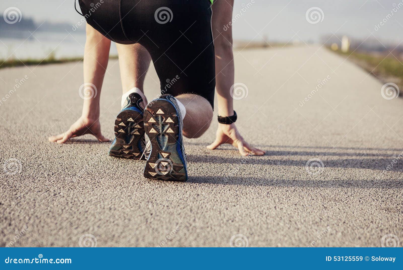 Close Up Image Sprinter Legs on the Start Stock Image - Image of ...