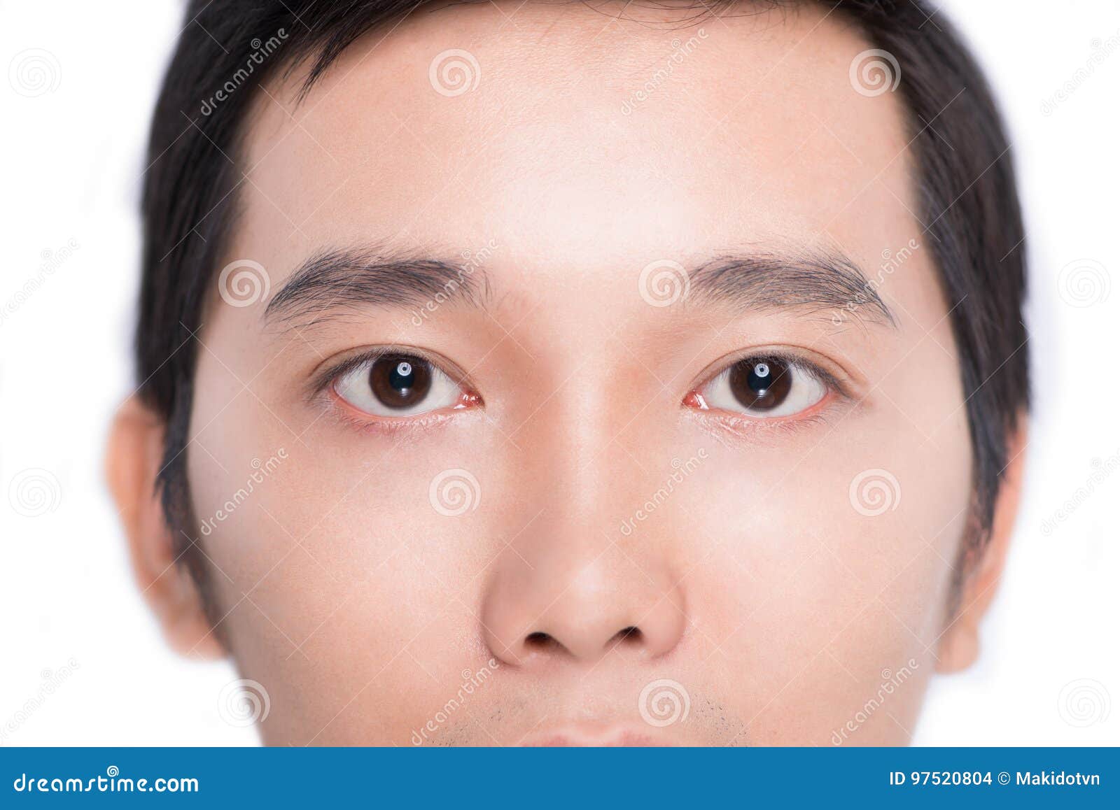 Close-up Image of a Teenager`s Eyes Looking at the Camera Stock Photo ...