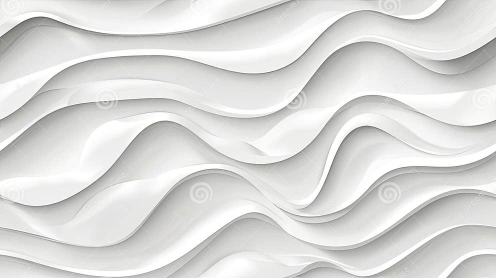 A Close-up Image of a Textured, White, Wavy Pattern Background SEAMLESS ...