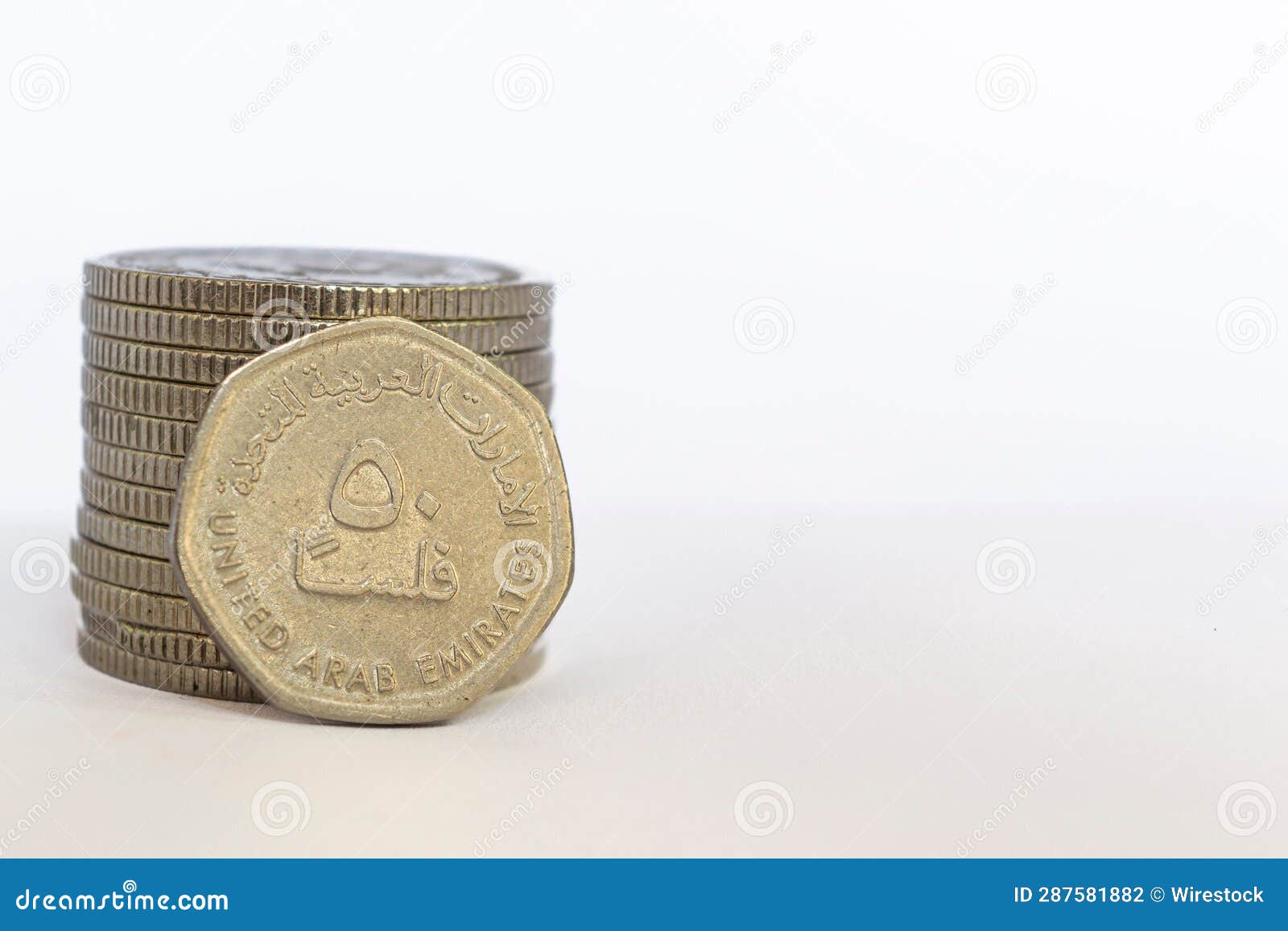 Close-up Image of a UAE Dirham Coin Stock Photo - Image of design ...