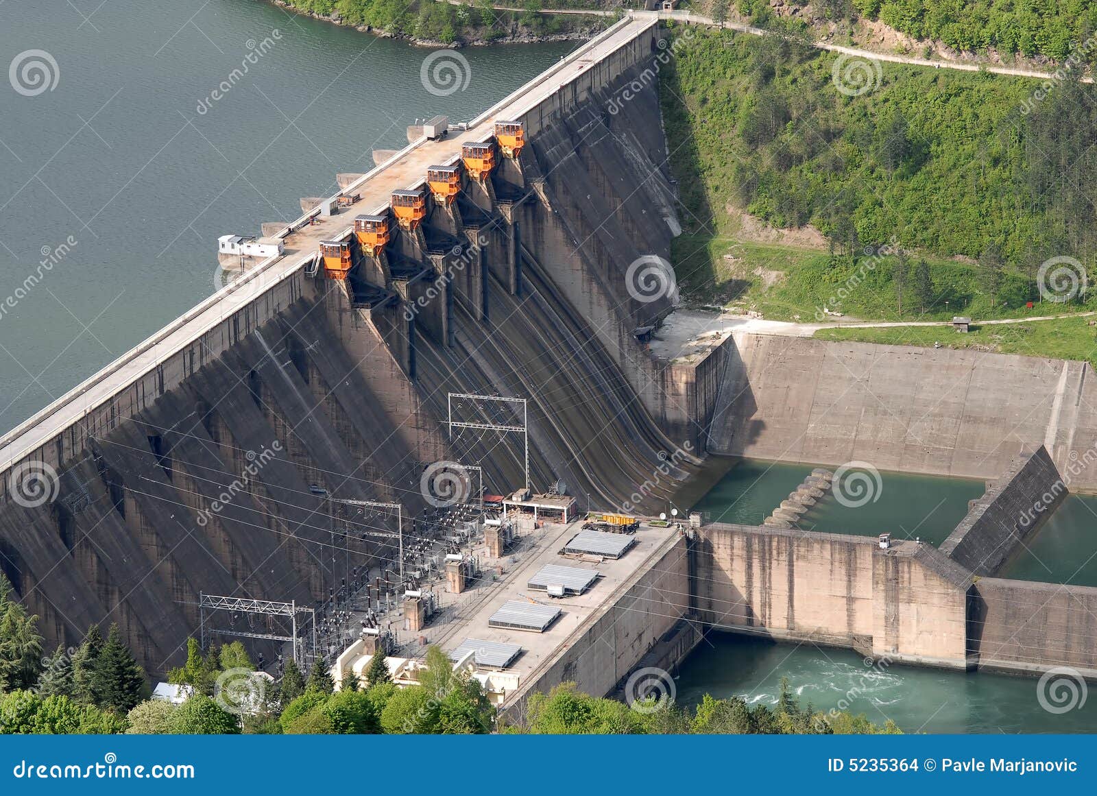 Close Up Image of a Water Barrier Dam Stock Photo - Image of lake ...