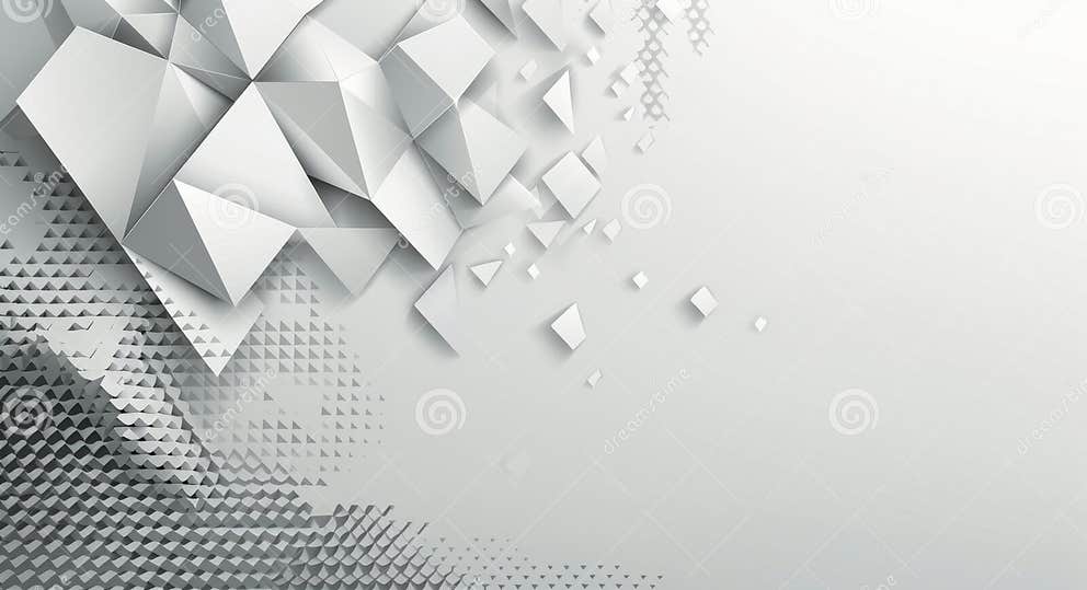 Abstract Geometric White Triangle Pattern Wallpaper Stock Photo - Image of decor, modern: 327233374