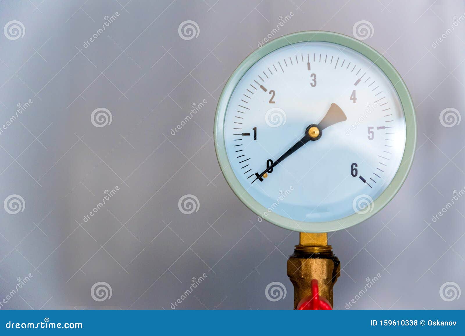 Close Up Image of White Industrial Barometer Stock Photo - Image of ...