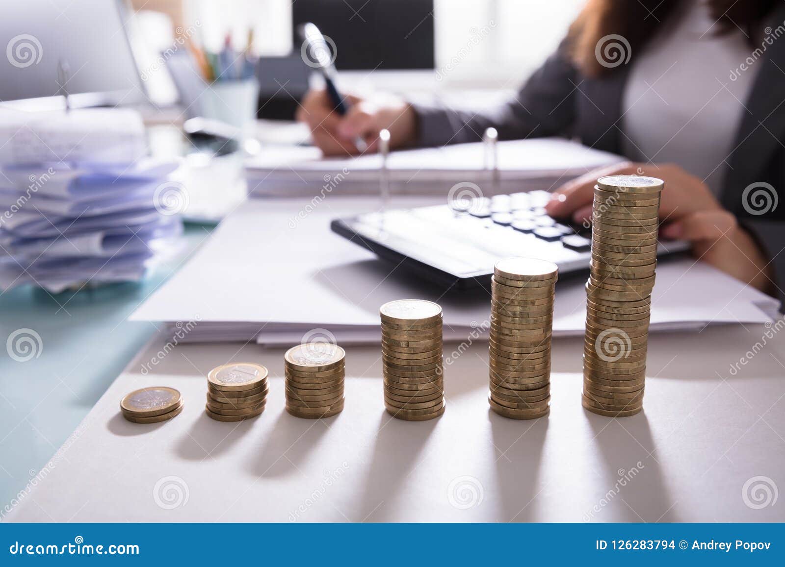 Close-up of Increasing Stacked Coins Stock Photo - Image of advisor ... Close-up of Increasing Stacked Coins Stock Photo - Image of advisor ...