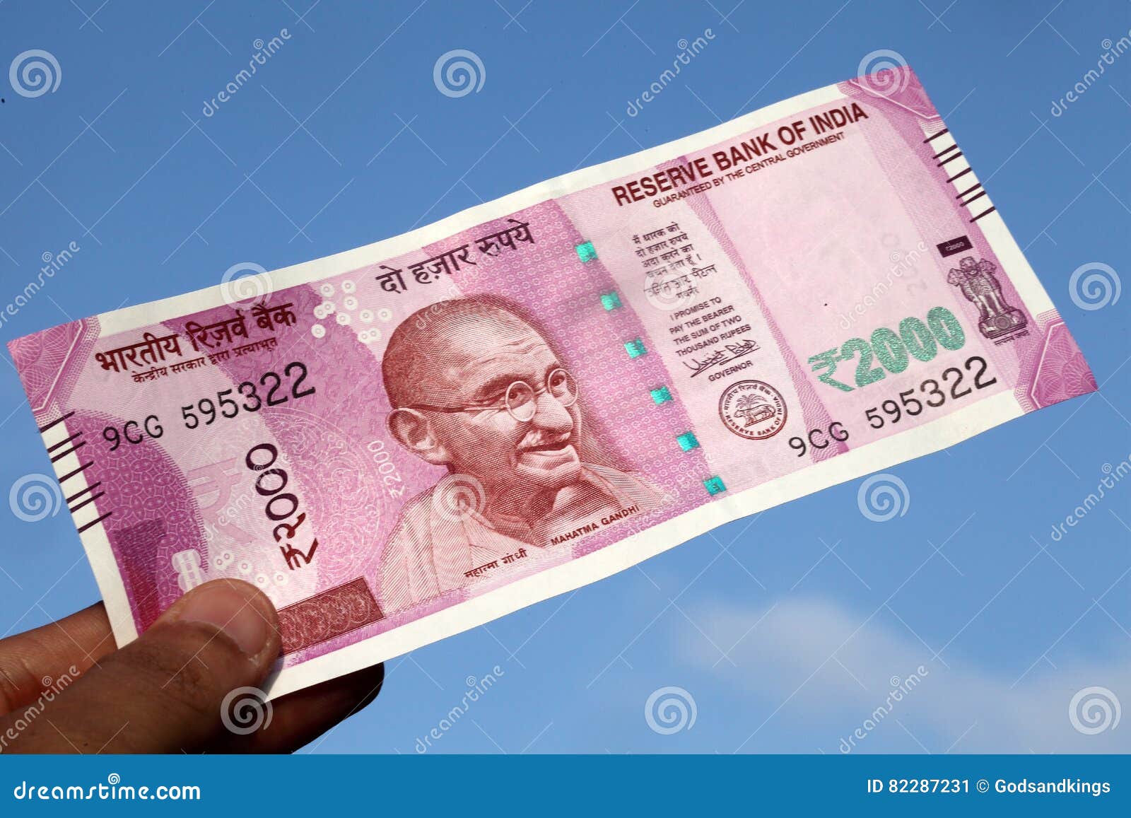 Close Up of Indian 2000 Rupee Notes Stock Image - Image of business ...