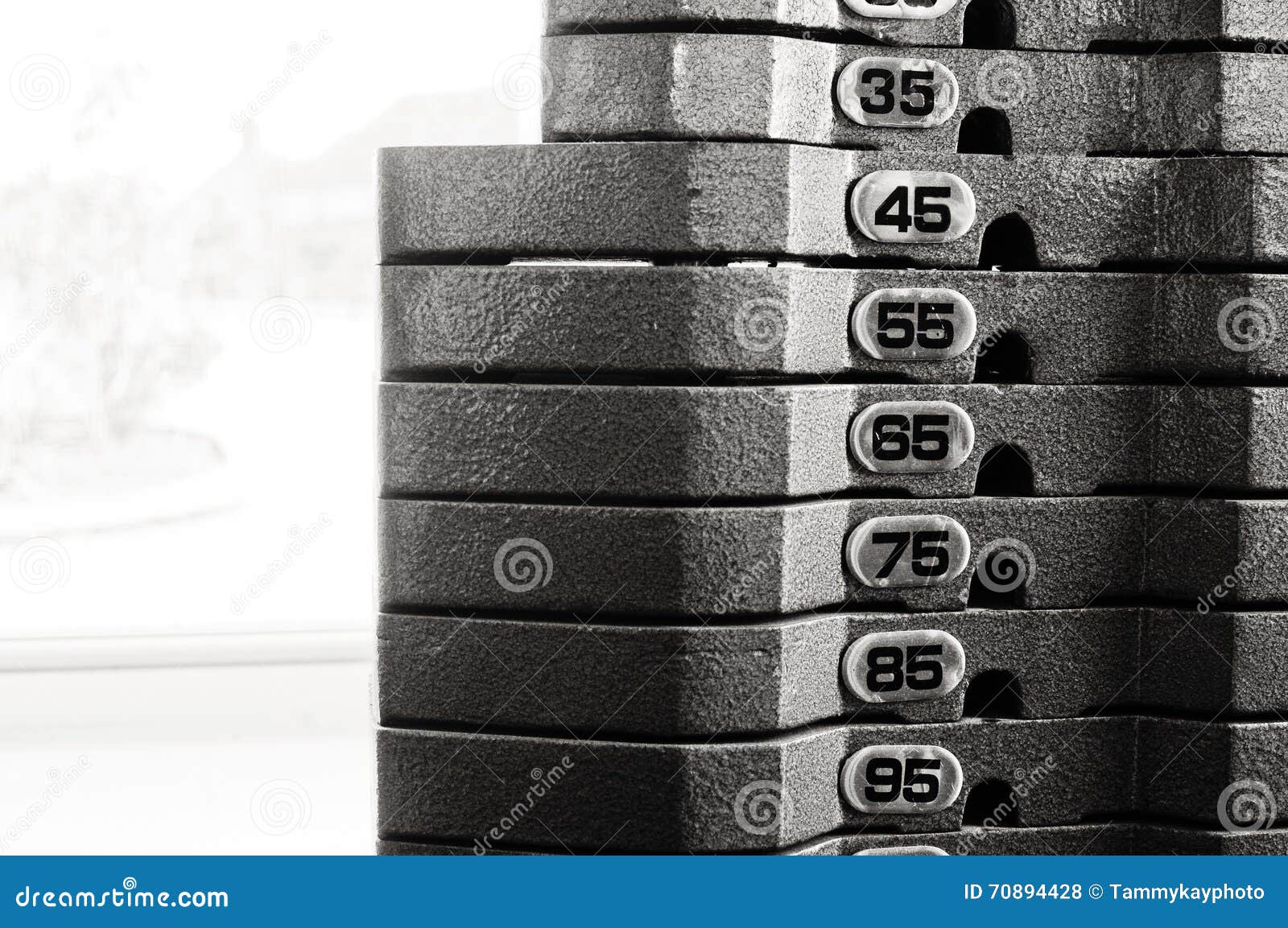 Close Up of Indoor Weight Stack Equipment Stock Photo - Image of ...