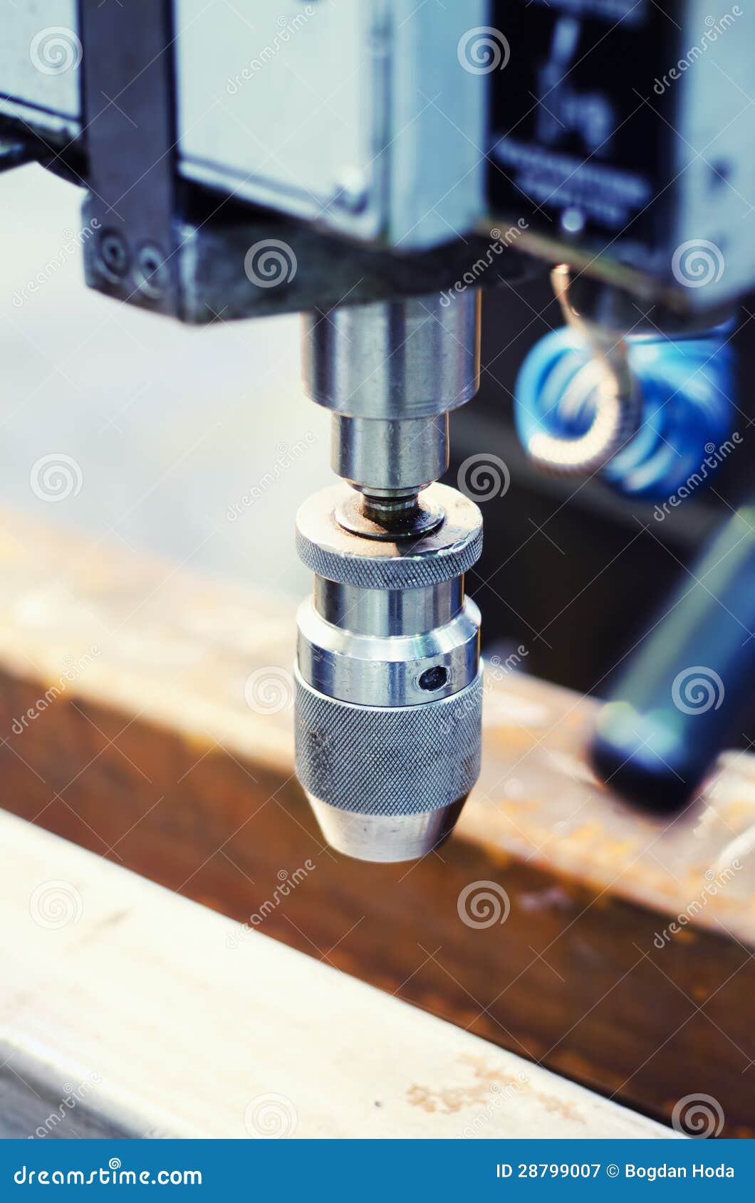 Close-up of an Industrial Drill Machinery Stock Image - Image of ...