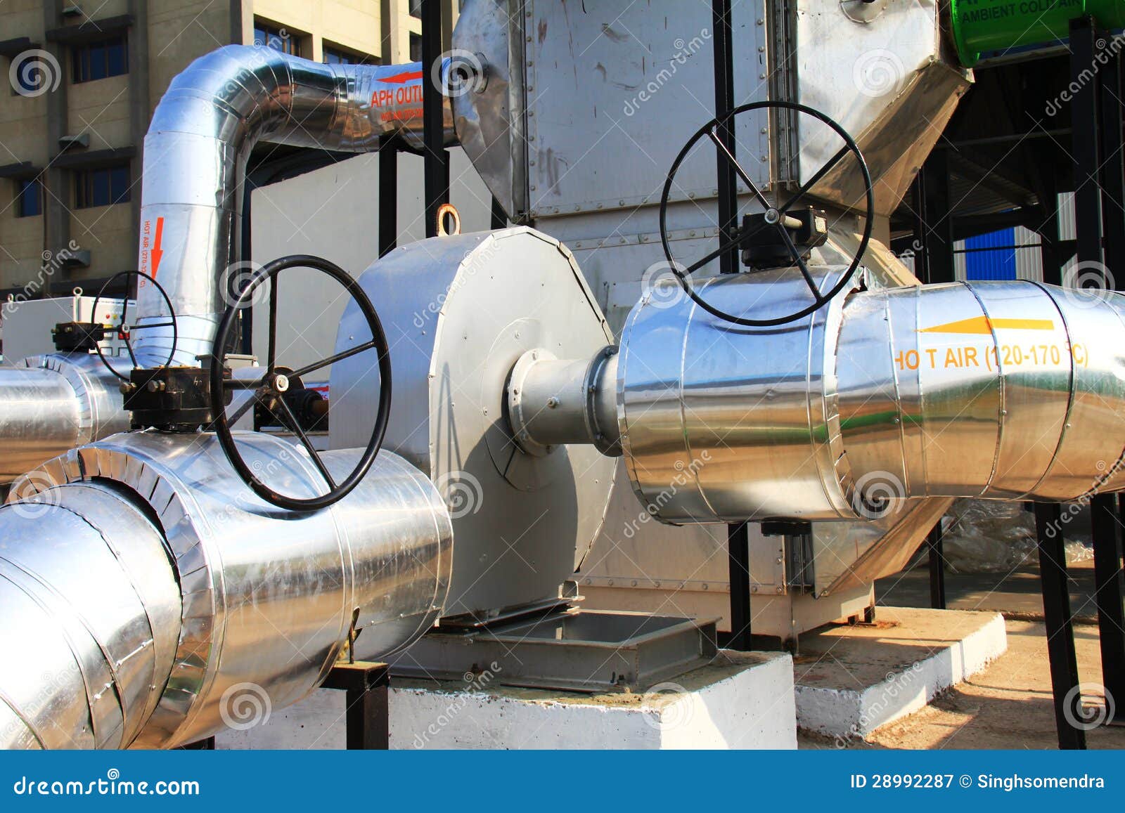 Close-up Of The Pipe, Pressure Gauge And Flanges Where The Oil Rig Is ...
