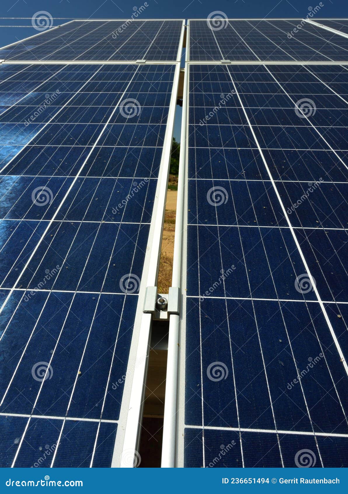 Close Up on the Infinite Blue of a Solar Panel Stock Photo - Image of ...