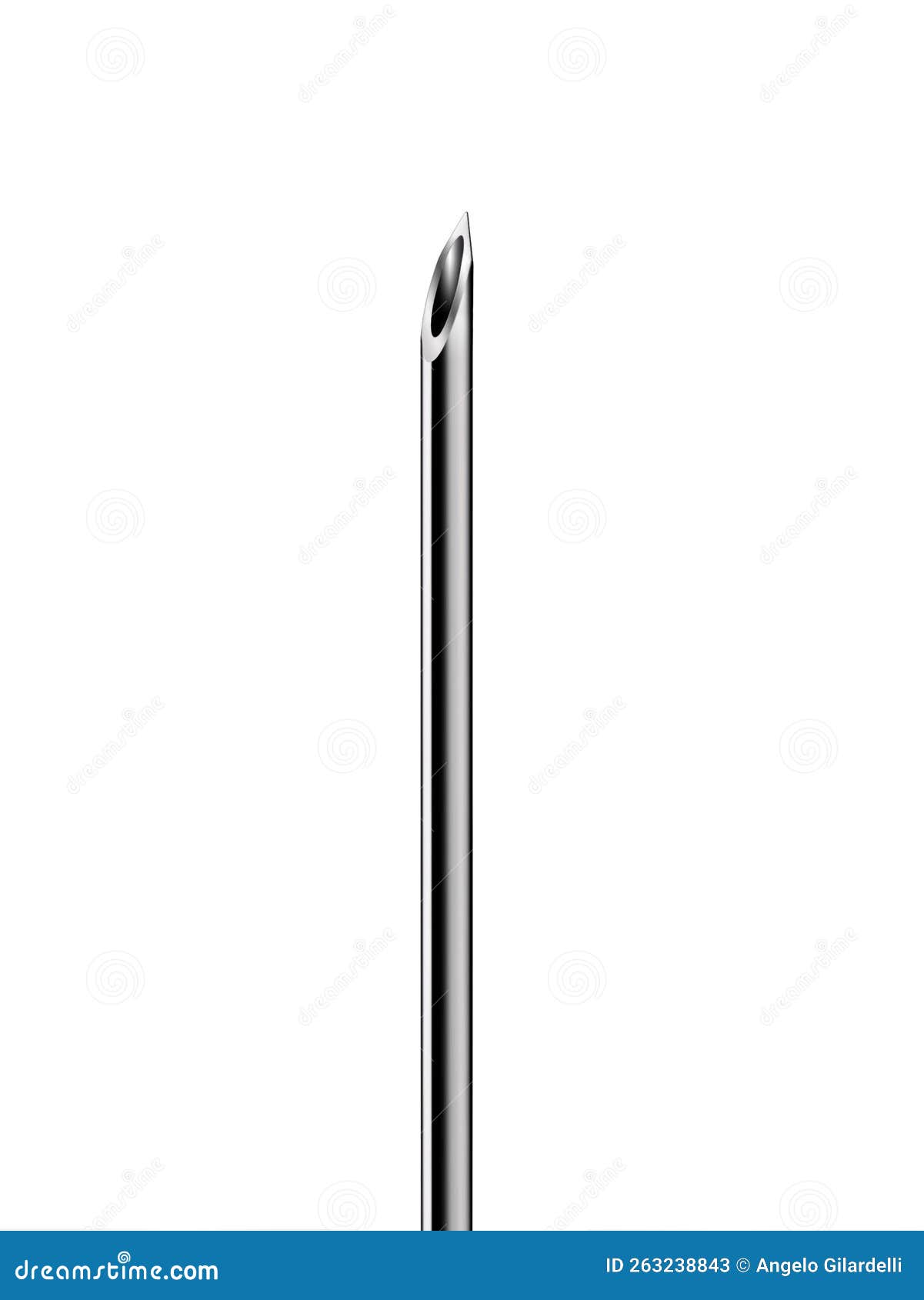 Close Up of Injection Needle, Detail of the Shaped Tip Stock Image ...