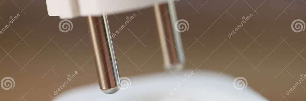 Close-up of Inserting Electric Plug into Socket. Stock Image - Image of ...