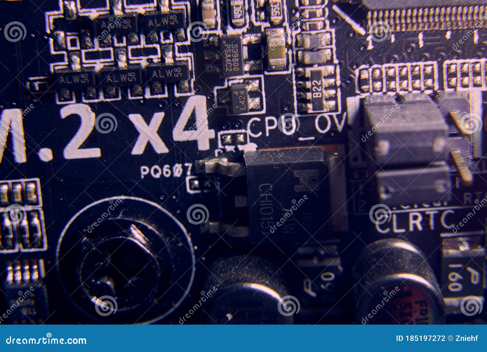 Close-up of the Inside of a Desktop Computer before Starting the Repair ...